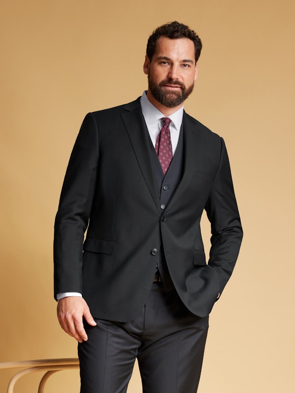 Black s100 suit, regular fit | | Dressmann